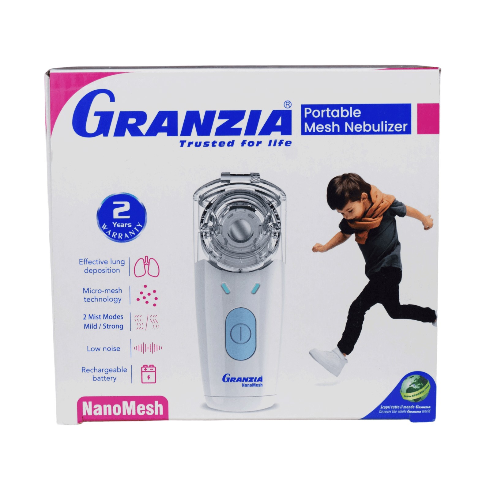 Granzia NanoMesh Portable Nebulizer | Guarantee | Egy Health