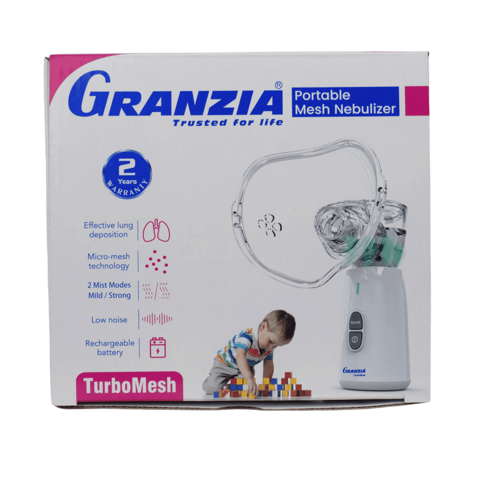Granzia TurboMesh Portable Nebulizer | Guarantee | Egy Health